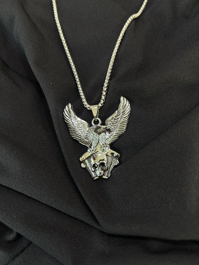 Pendant Chains for Men | Eagle Skull Pendant – Blingup